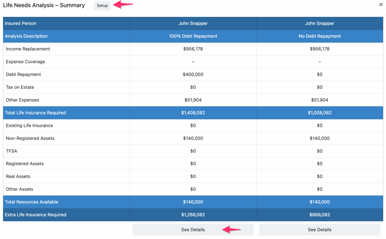 Life Insurance Needs Analysis Software | Snap Projections