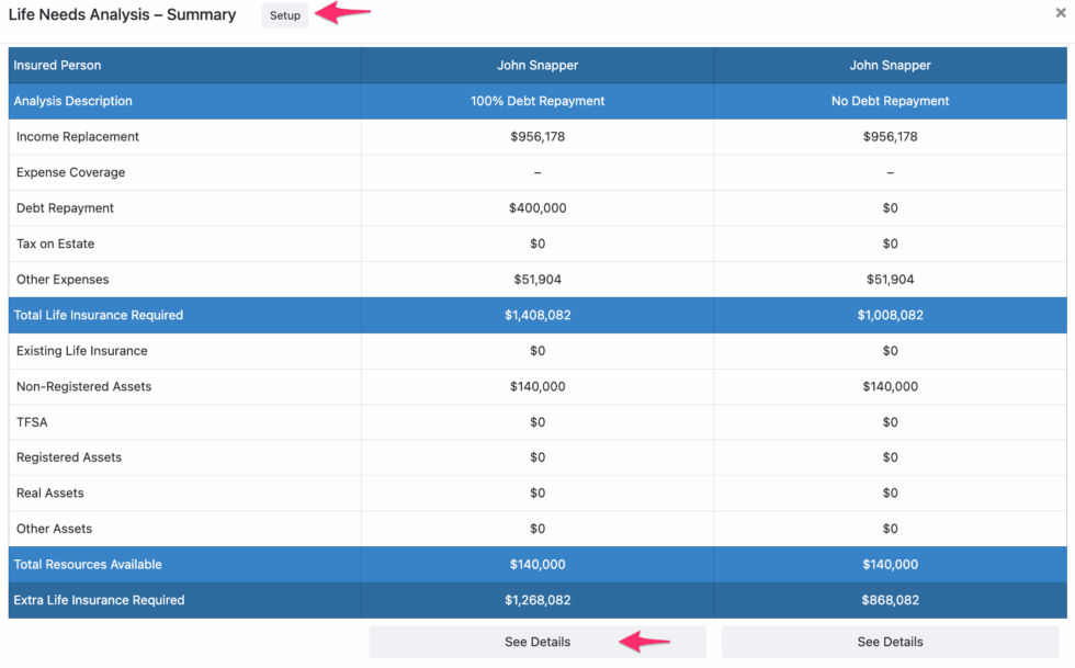 Life Insurance Needs Analysis Software | Snap Projections