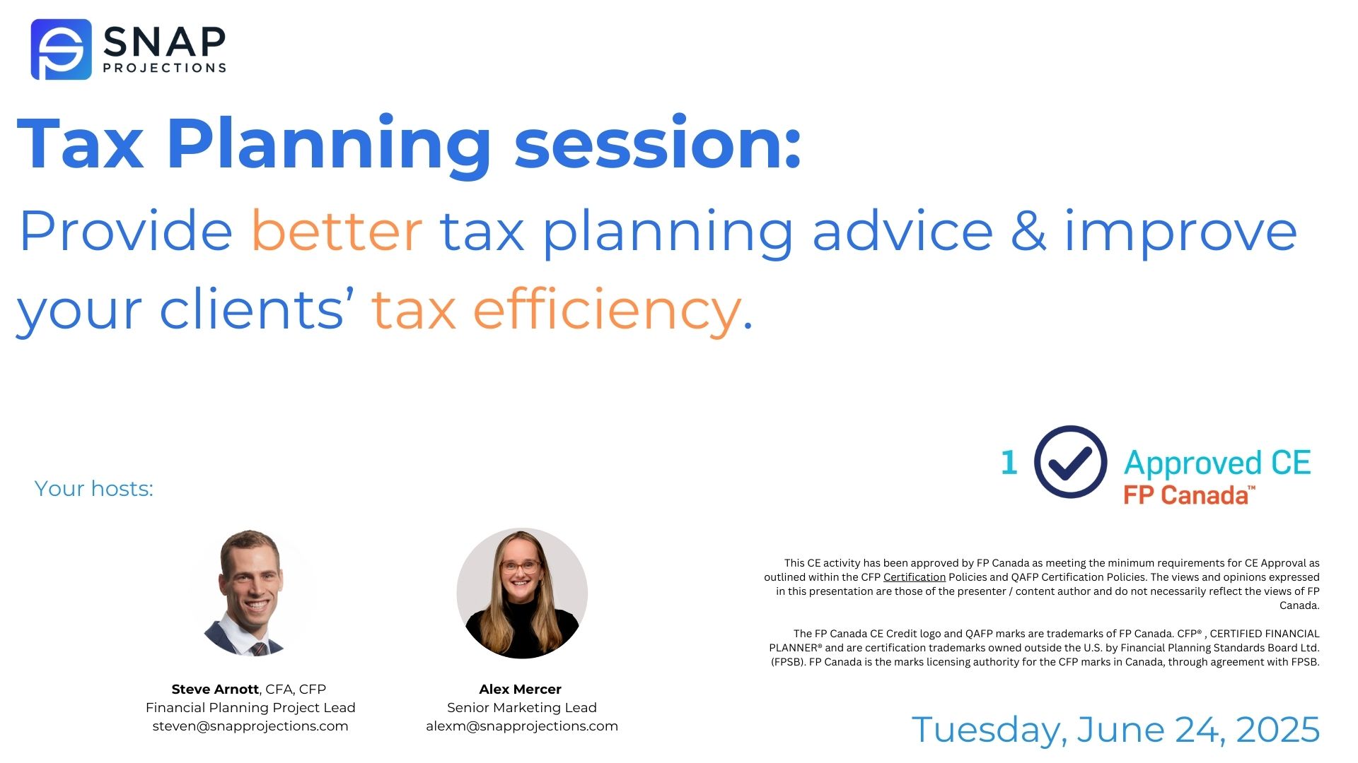 Provide better tax planning advice & improve your clients’ tax efficiency